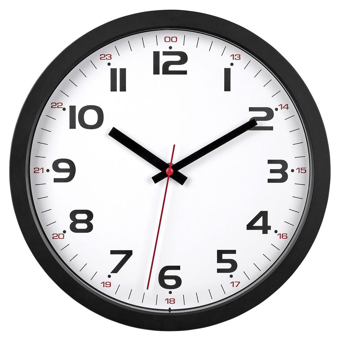 Buy TFA Roland 12 and 24 Hour Marks Wall Clock Black 31cm Online – Oh ...