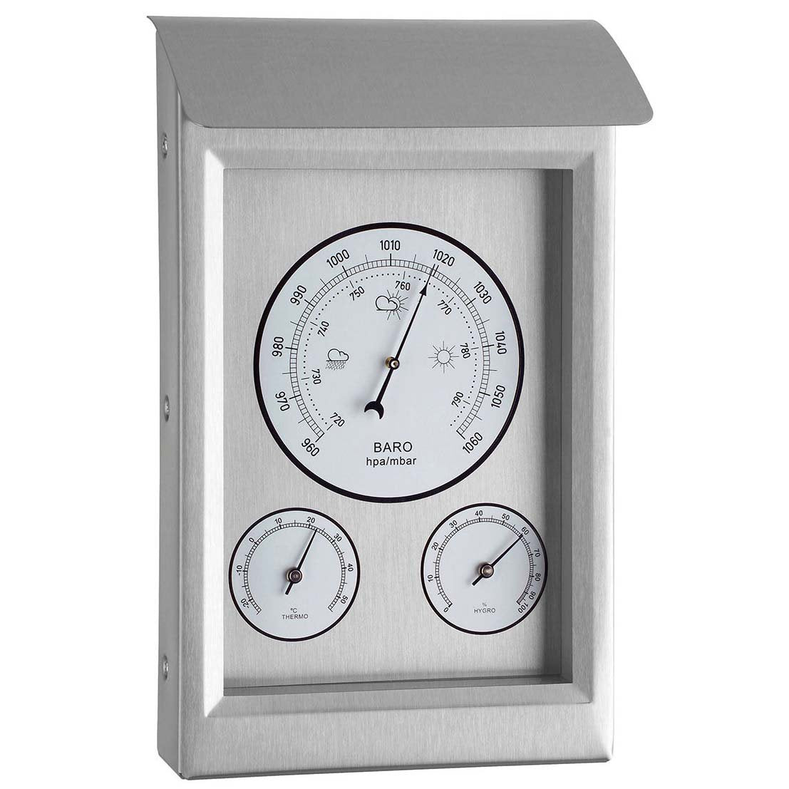 Buy TFA Weatherproof Stainless Steel Weather Station Silver 23cm – Oh ...