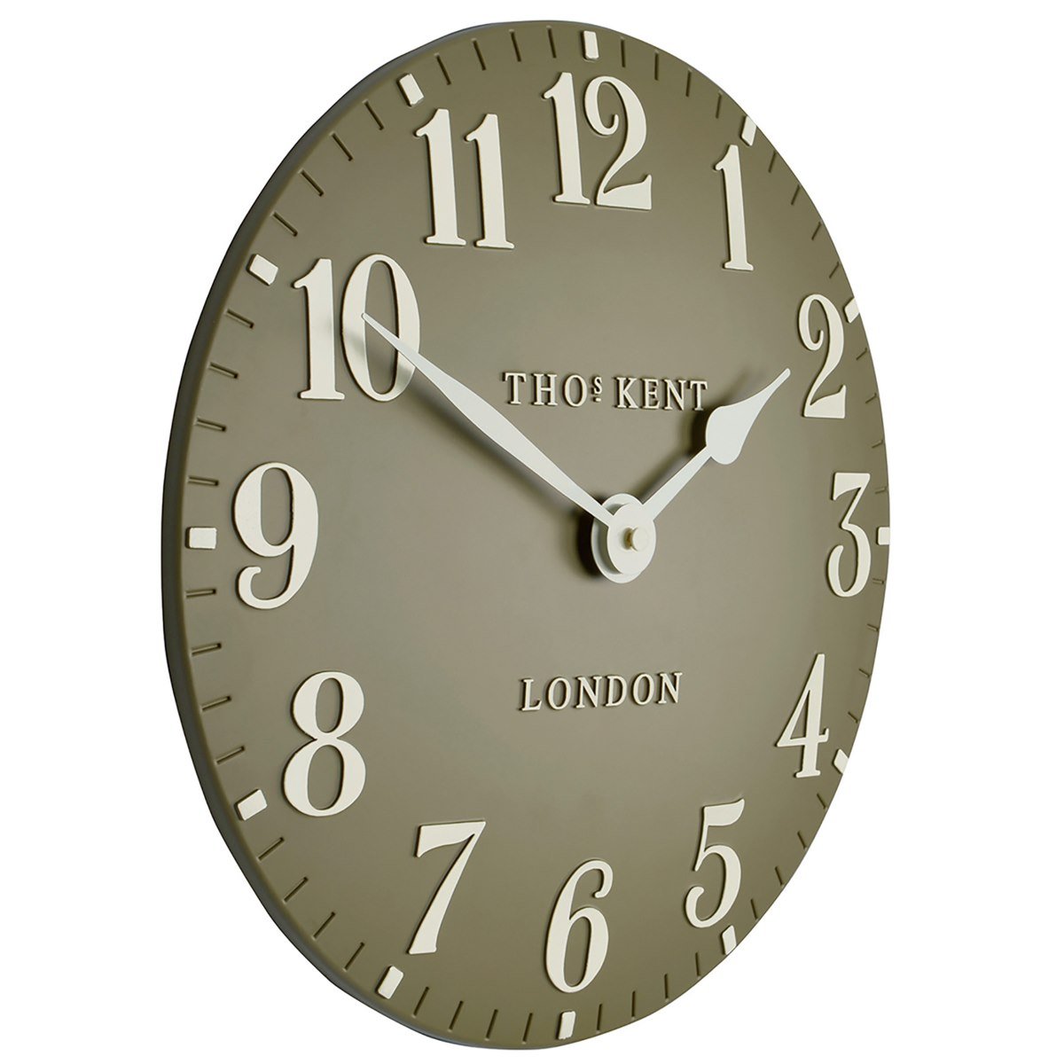 Buy Thomas Kent Arabic Wall Clock Taupe 31cm Online – Oh Clocks