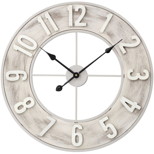 Buy Hamptons Double Frame Floating Wall Clock 60cm Online – Oh Clocks