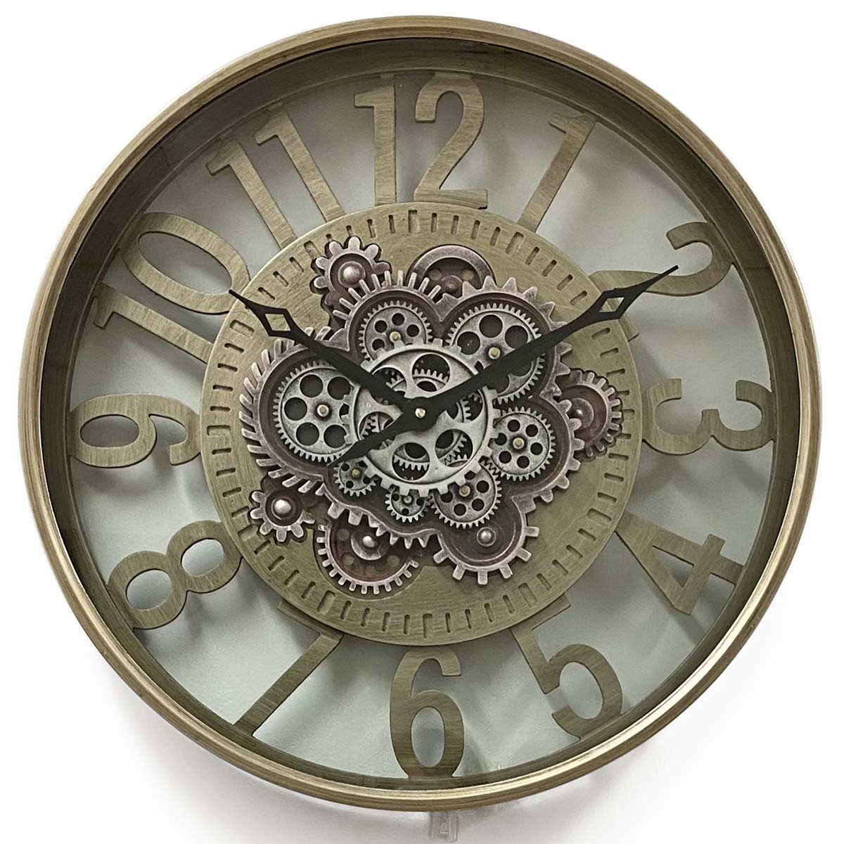 Buy Dionysus Metal Moving Gears Wall Clock 59cm Online – Oh Clocks