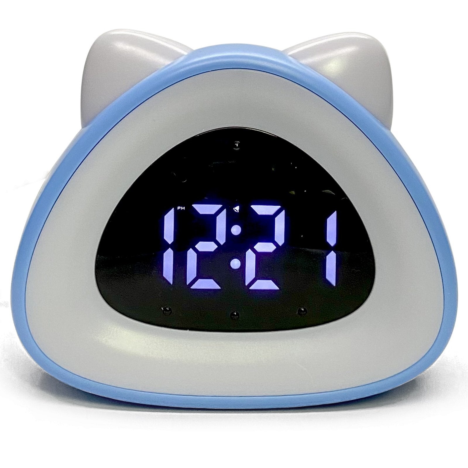 Buy Eurie Cat Ears Sunrise Light Digital Alarm Clock Blue 14cm – Oh Clocks