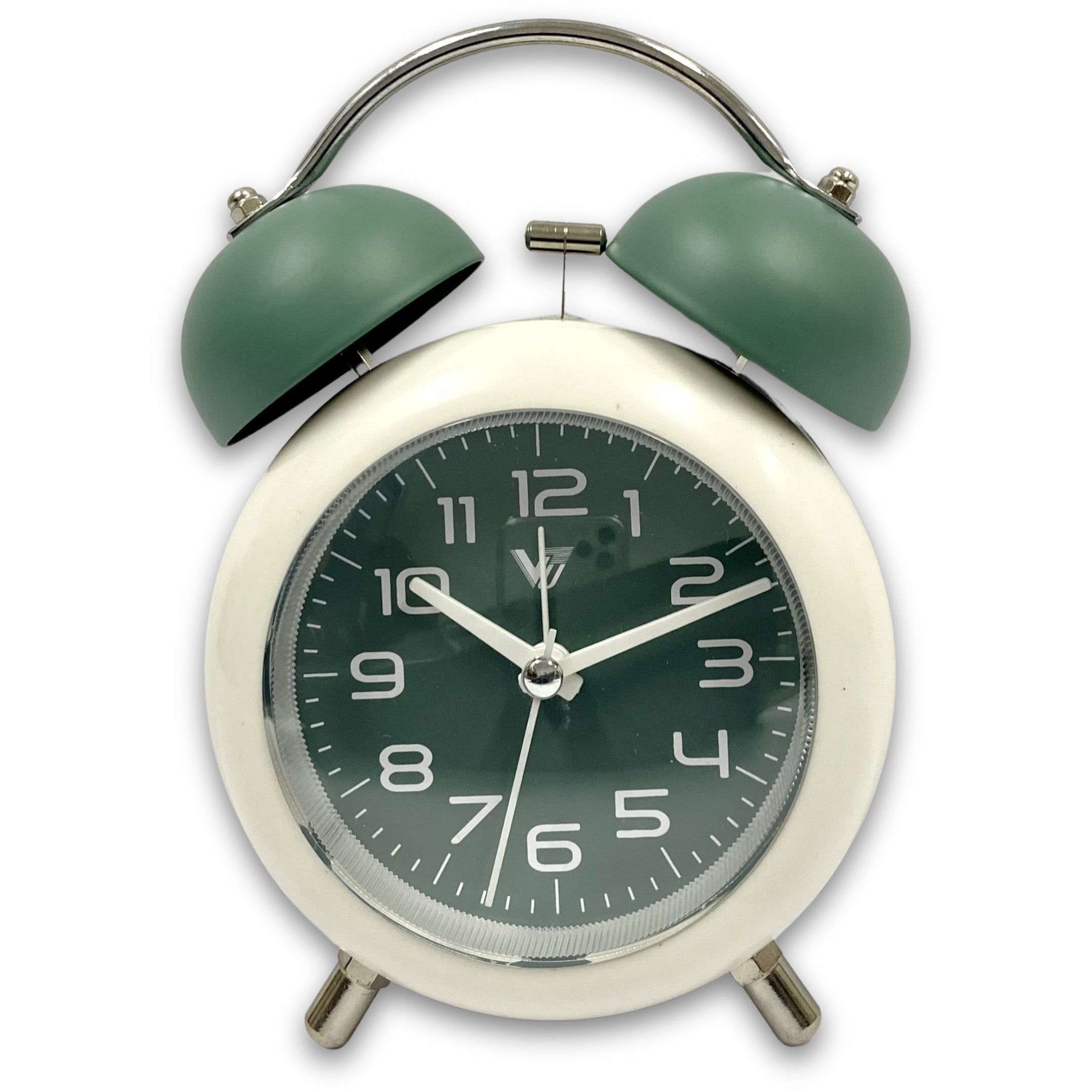 Buy Roly Poly Twin Bell Alarm Clock Green 14cm Online – Oh Clocks